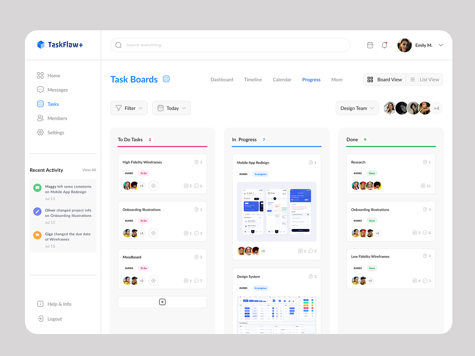 Task Management Boards - Web App by Tamta Mandaria on Dribbble Task Management Boards - Web App by Tamta Mandaria on Dribbble