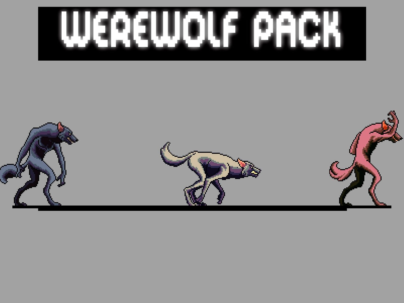 Free Werewolf Sprite Sheets Pixel Art by 2D Game Assets on Dribbble