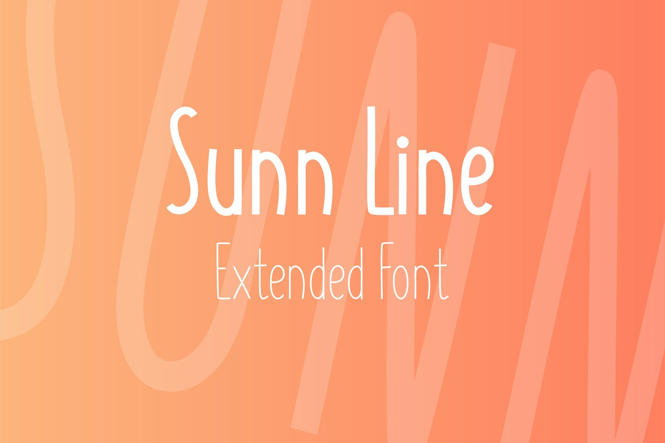SUNN Line Extended Font 😘 by Top 5 Shop on Dribbble