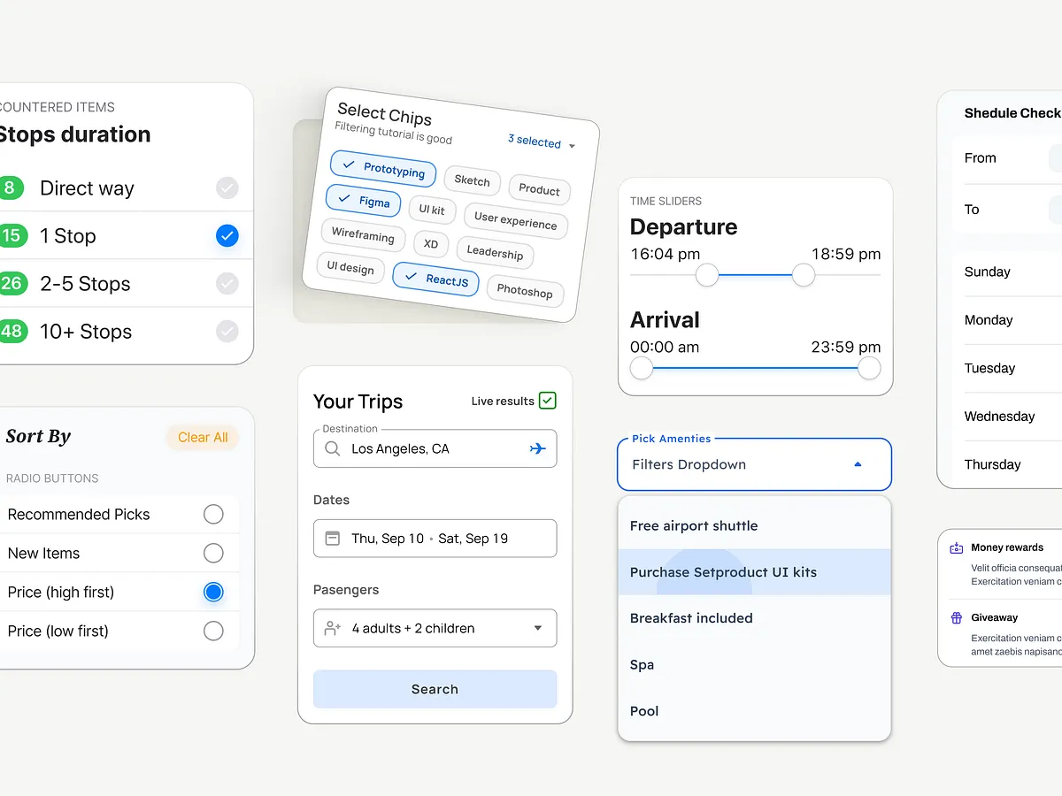 Browse thousands of Filter UI images for design inspiration | Dribbble