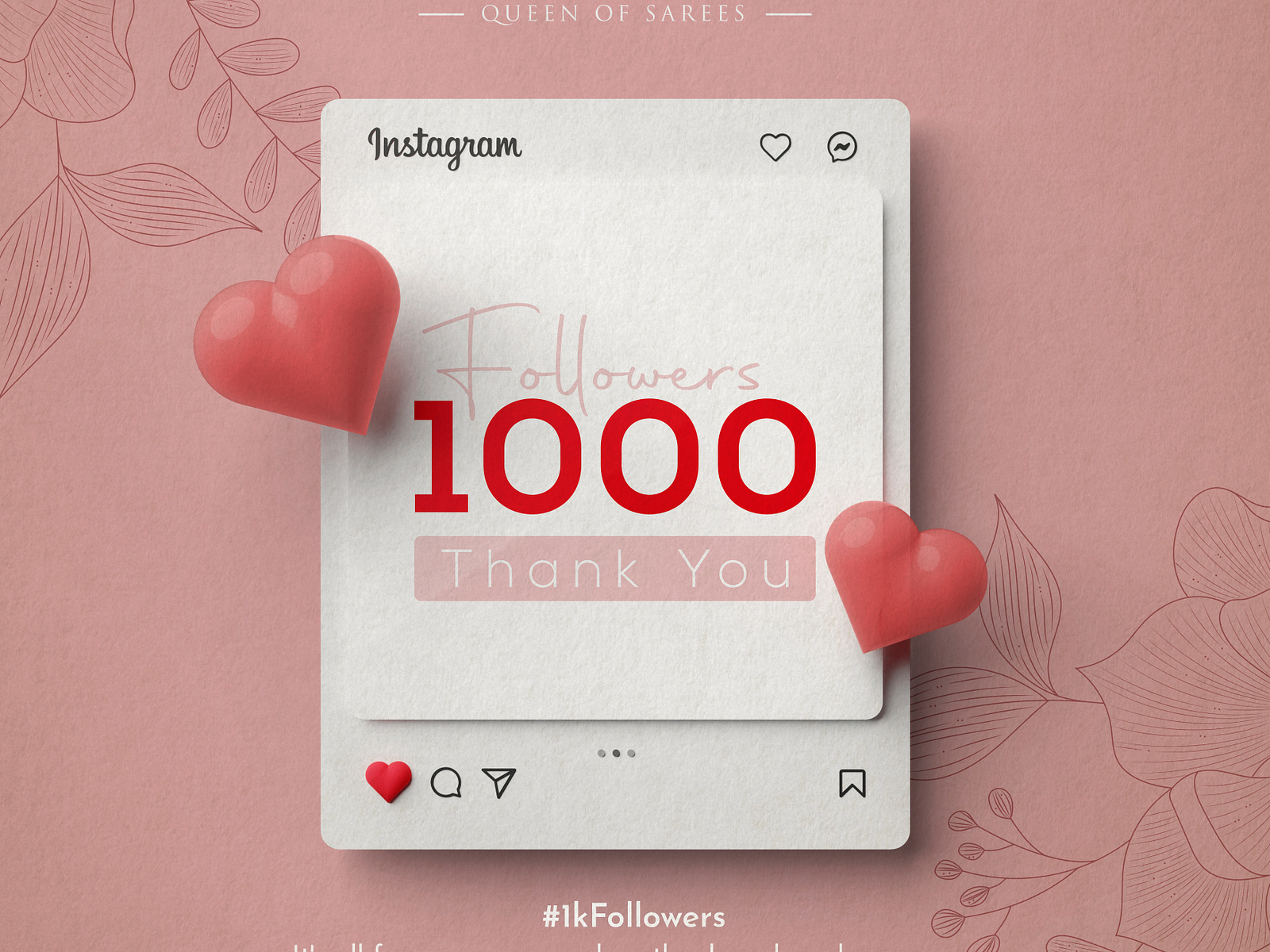 Social media follower post design by Shanthanu on Dribbble