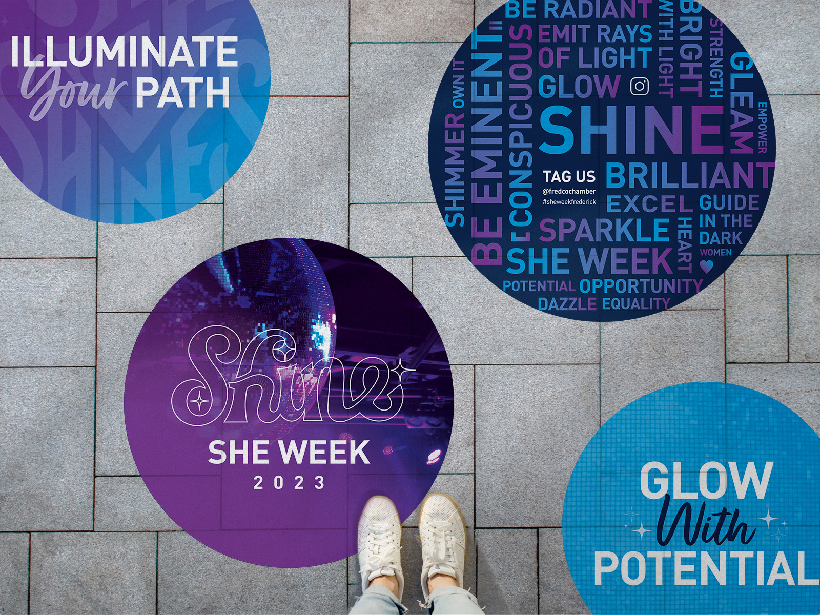 2023 SHE Week Space Branding by Octavo Designs on Dribbble