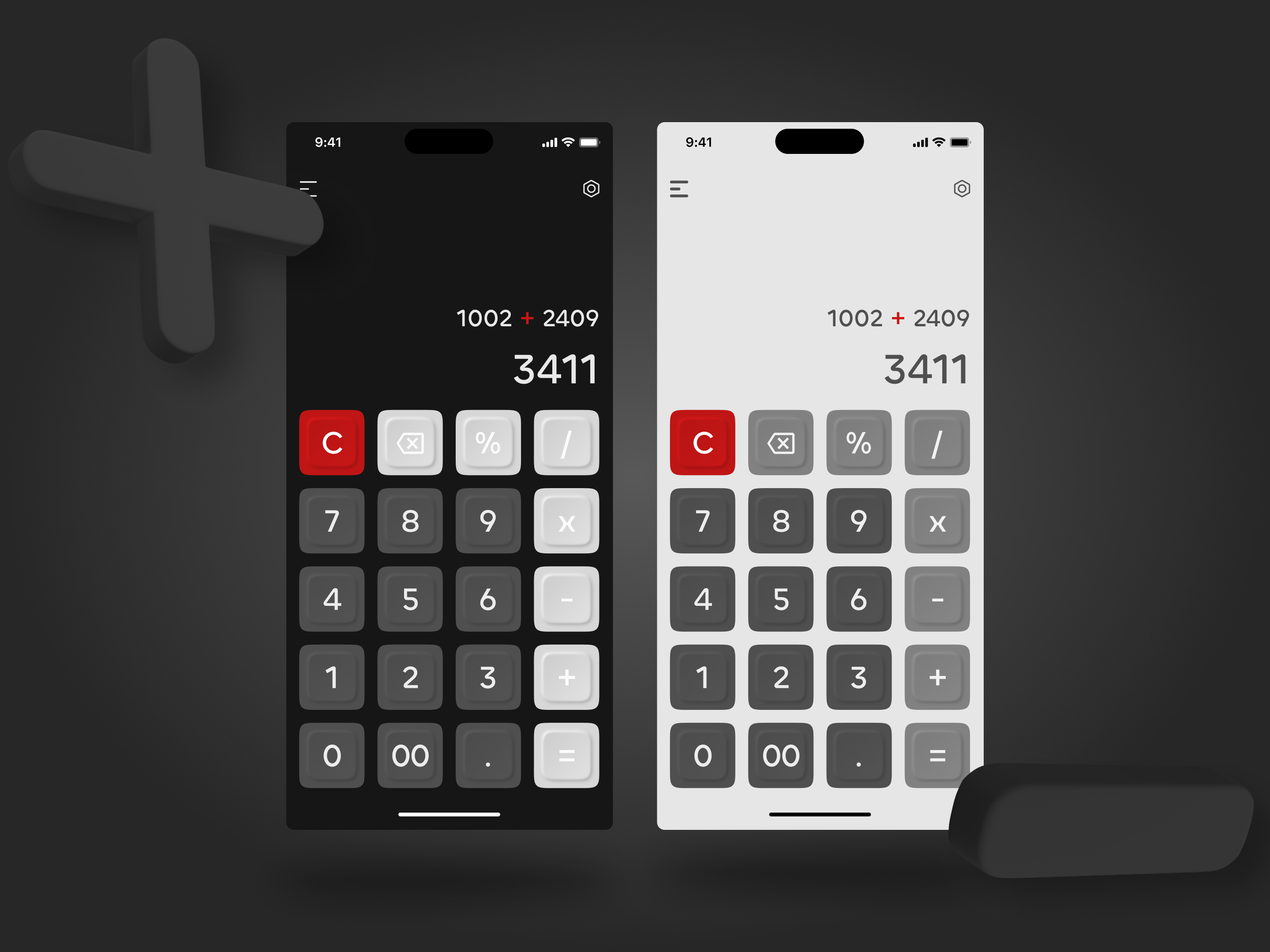 🧮💡3D Calculator UI Design by Yuvraj Singh Jadaun on Dribbble