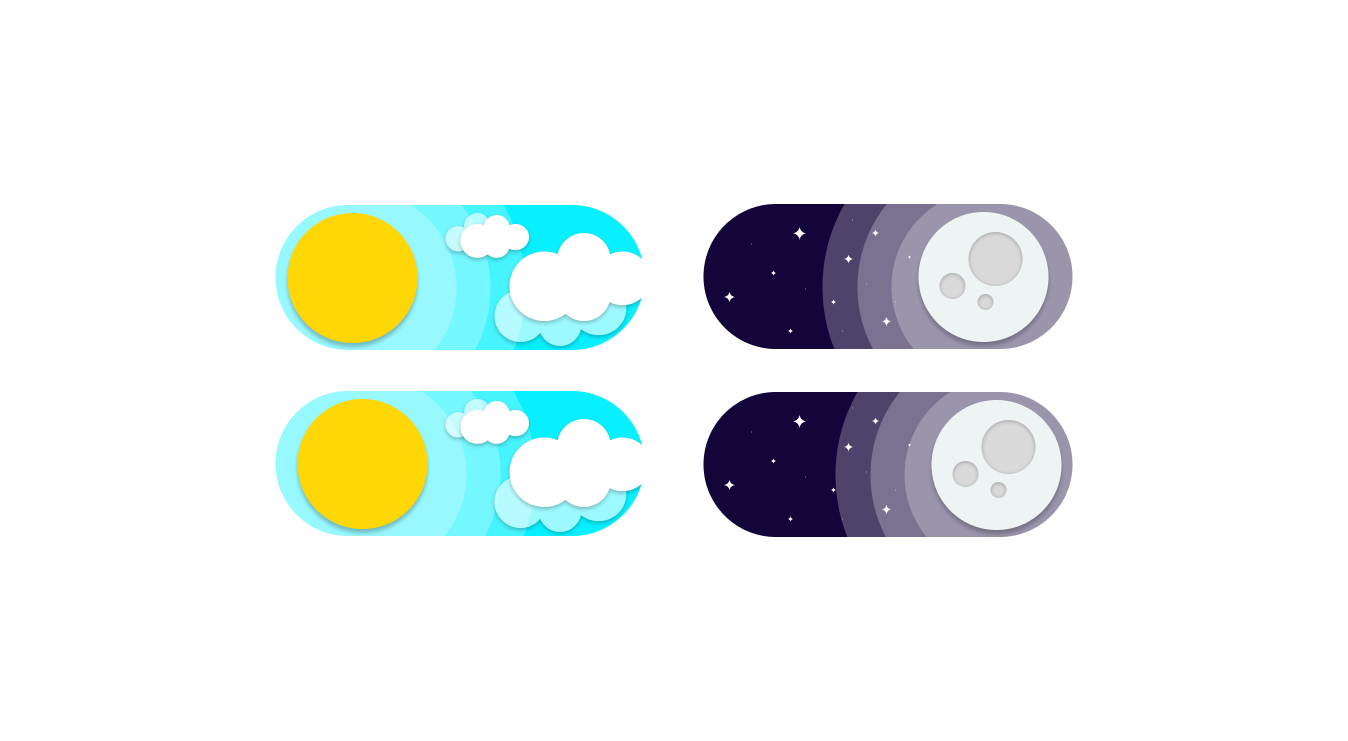 Toggle Button Day & Night Mode by Danais Zaldiba on Dribbble