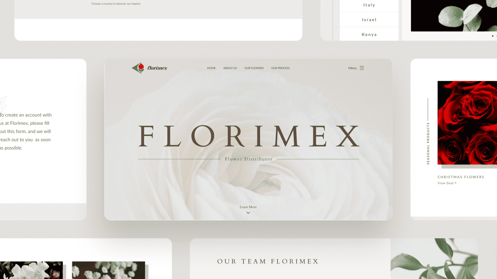 Web Design for Florimex by Brand Vision Marketing on Dribbble