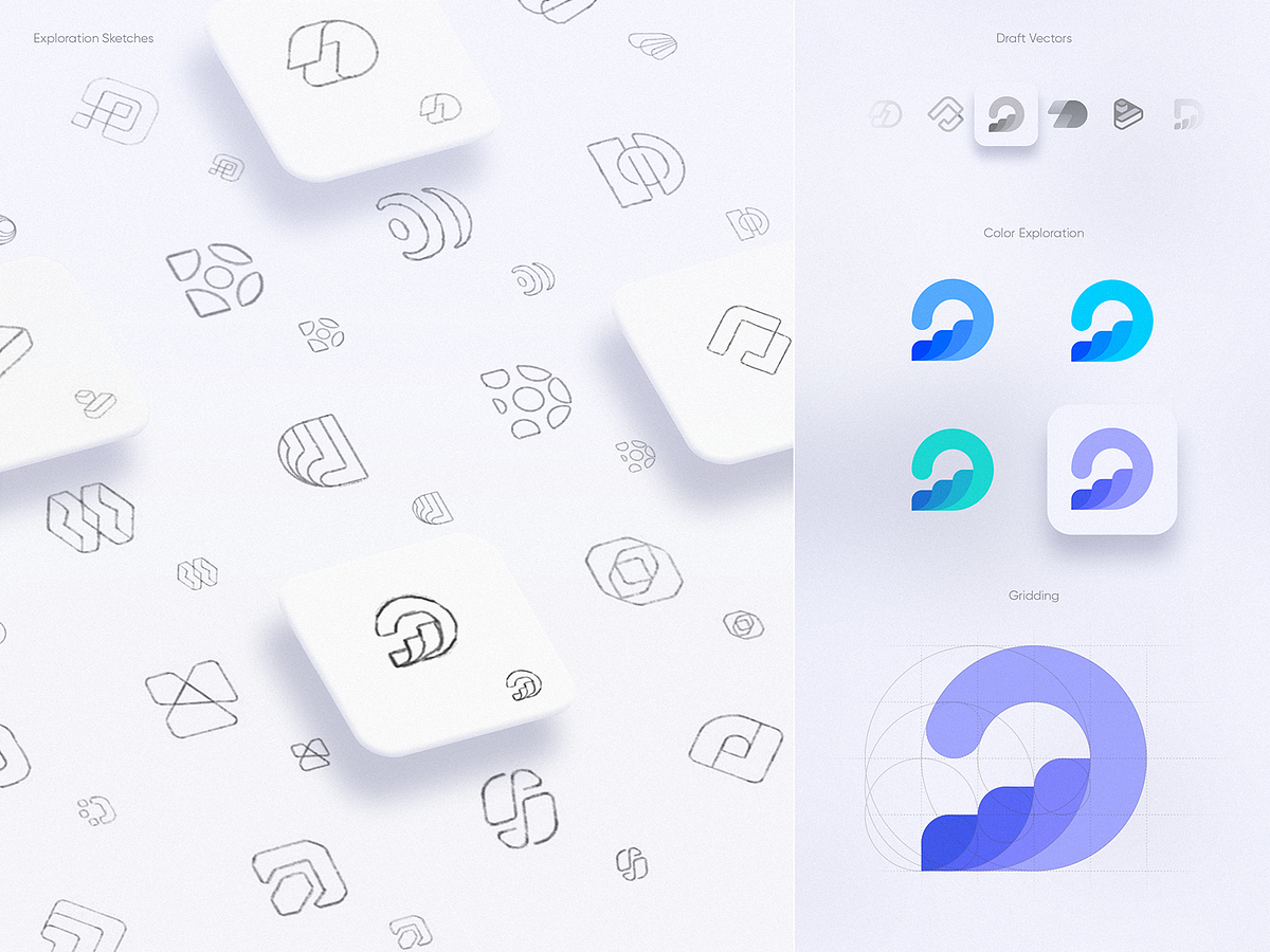 DWS Logo Design Process by Dmitry Lepisov for Lepisov Branding on Dribbble