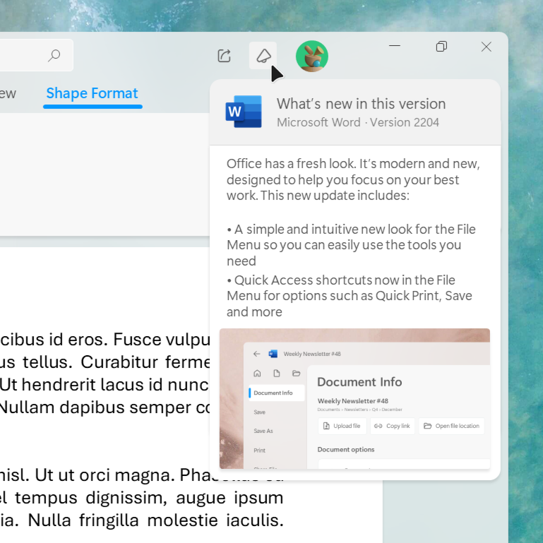 Redesigning the Office 365 file menu by Zakk Ponsen on Dribbble