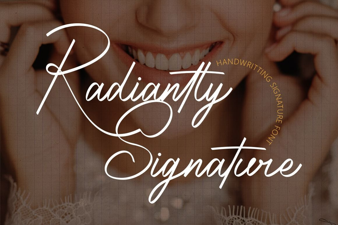 Free Handwriting Signature Font - Radiantly Signature by PutraCetol ...