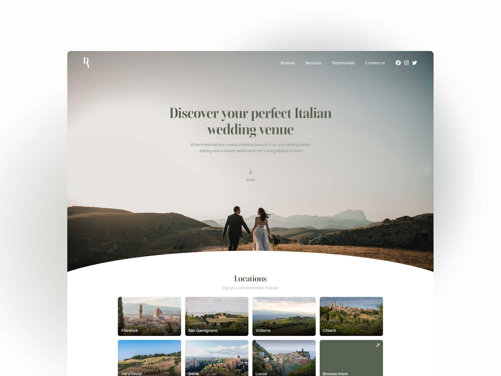 Wedding Website Landing UI + Freebie by Winnie Hilman on Dribbble