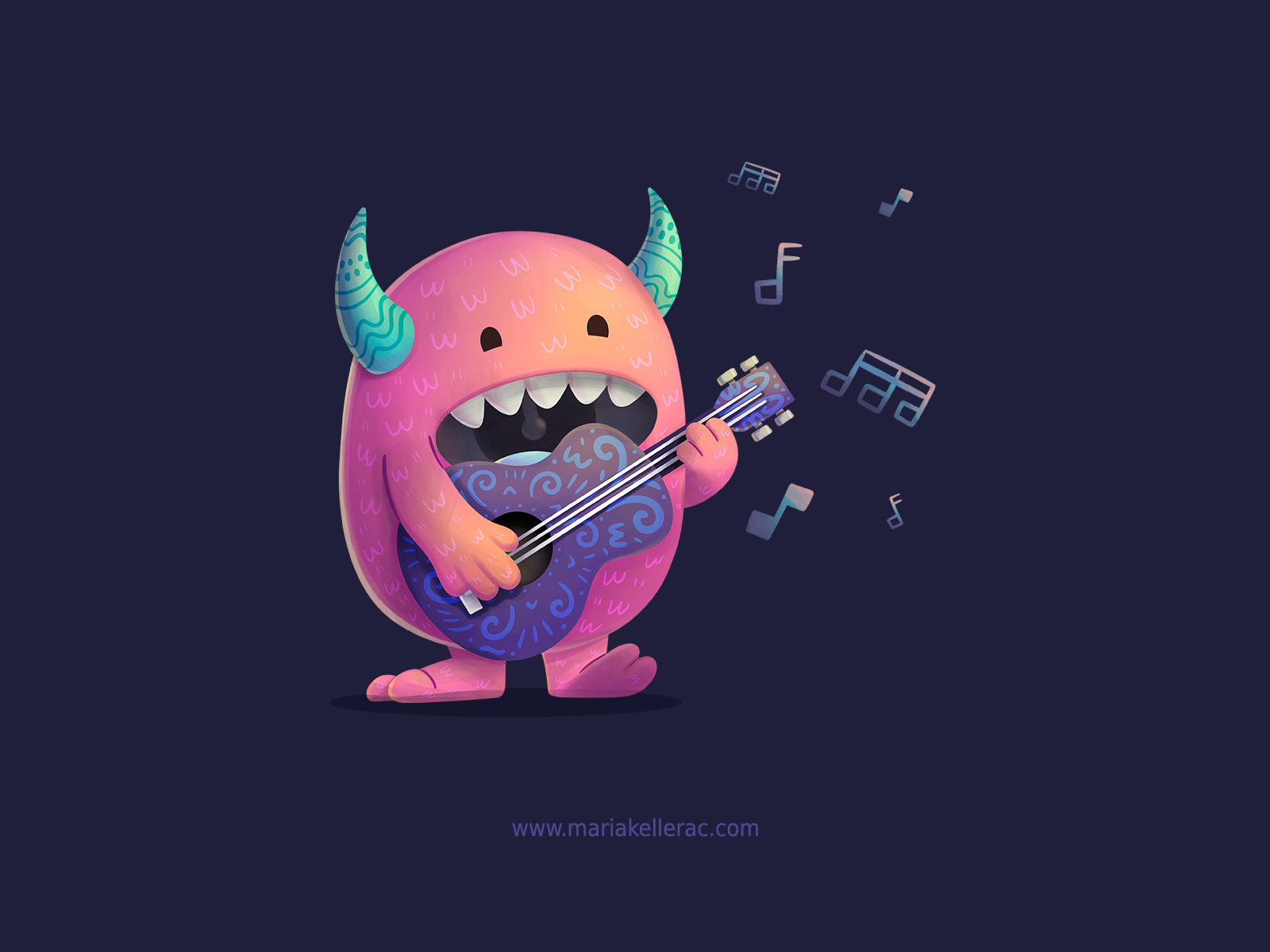 Musical Monster by Maria Keller on Dribbble