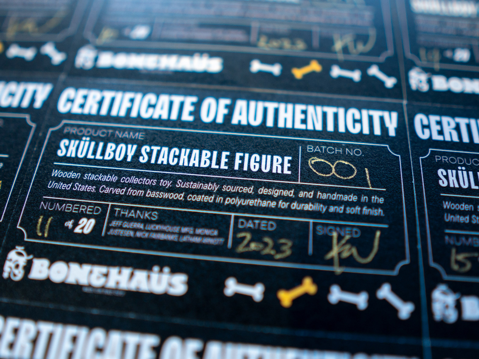 Certificate of authenticity by Kirk! Wallace on Dribbble