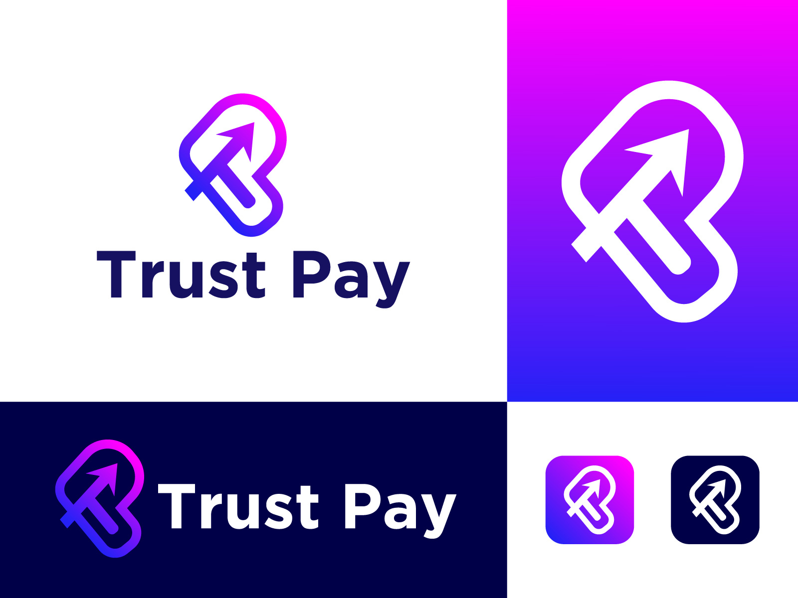 Trust Pay Logo Design | T+P Payment logo concept by Sajal Saha | logo ...