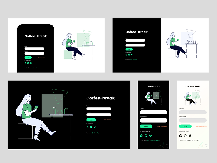 Login System Design UI Free by VitalDesignLab⭐️ on Dribbble