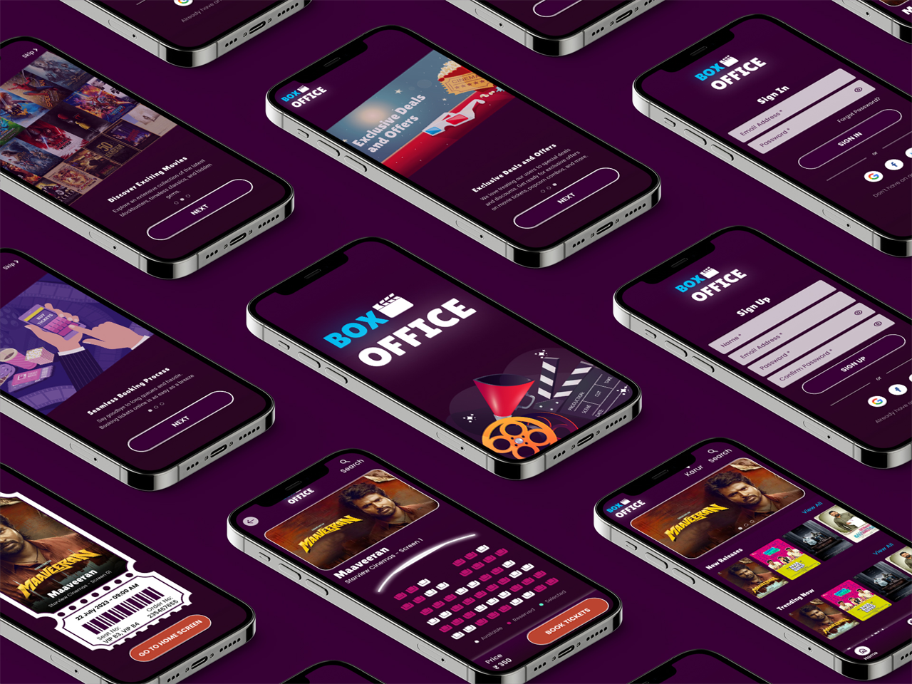 Movie Ticket Booking App - UI Design by YOGESH S on Dribbble