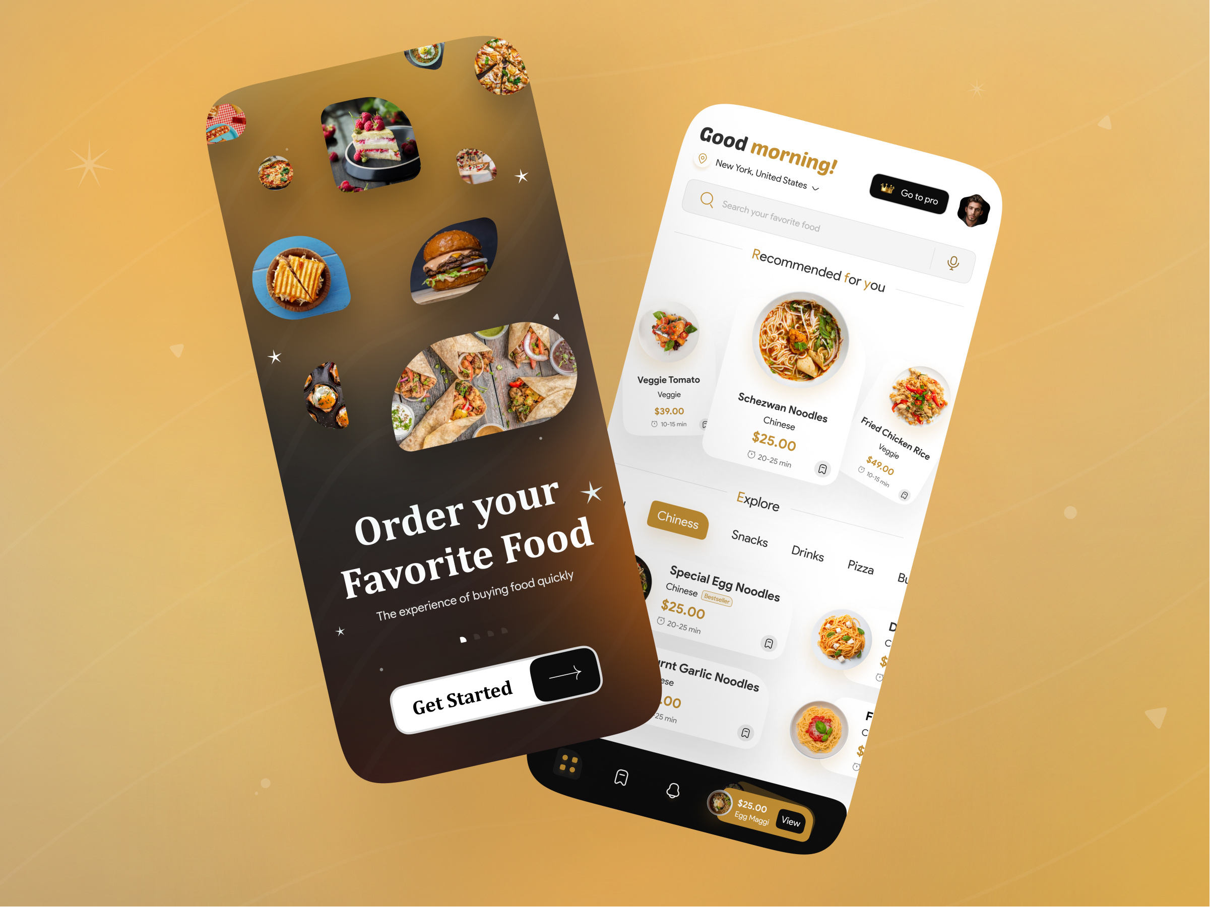 Food Delivery App UI by Bacancy on Dribbble
