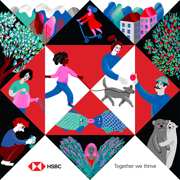HSBC by Alexandra Dzhiganskaya on Dribbble