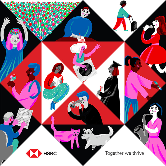 HSBC by Alexandra Dzhiganskaya on Dribbble