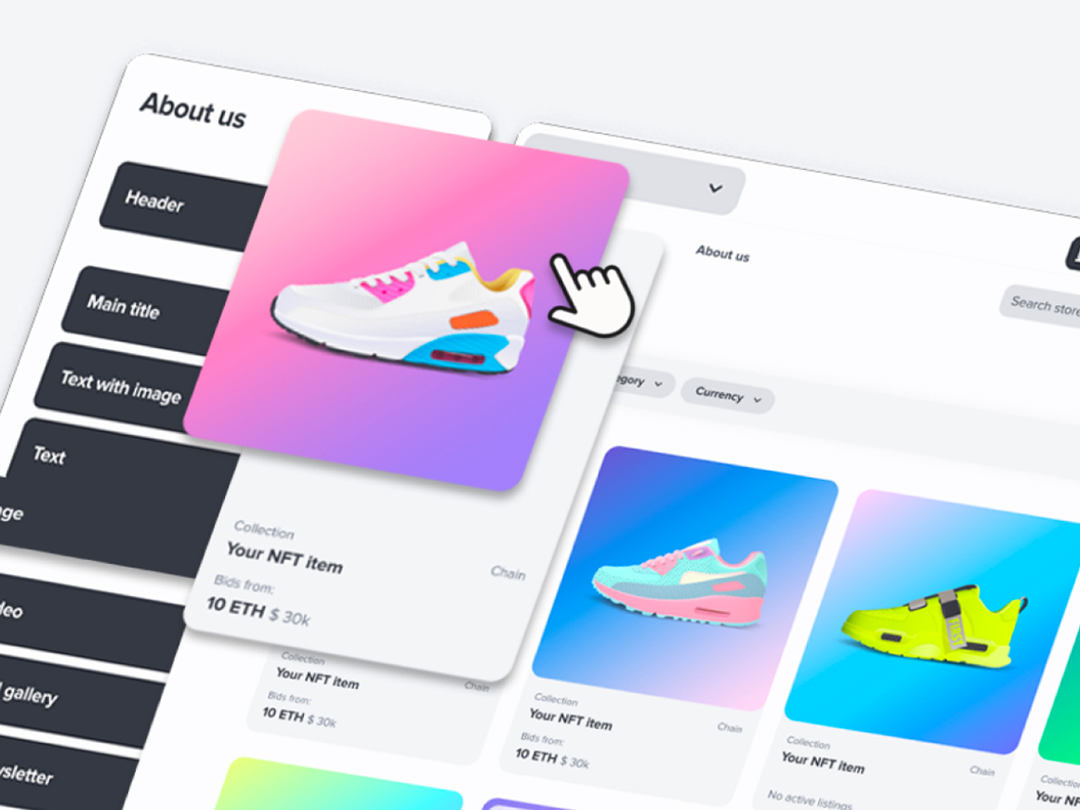 NFT Store and marketplace builder. by Maj Gajšek on Dribbble