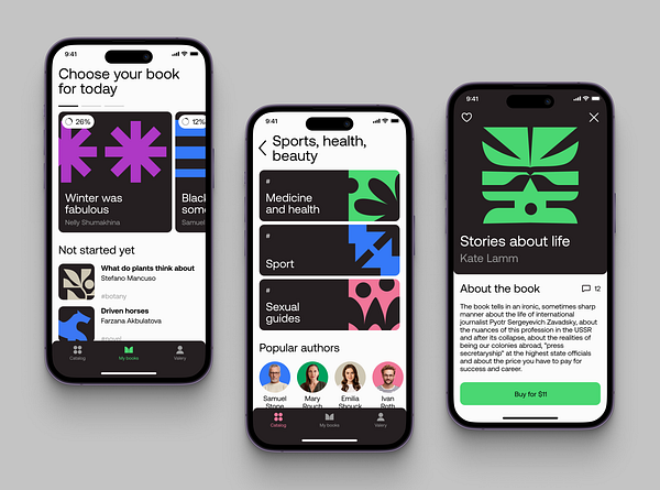 Mobile application for book shop by Stazy on Dribbble