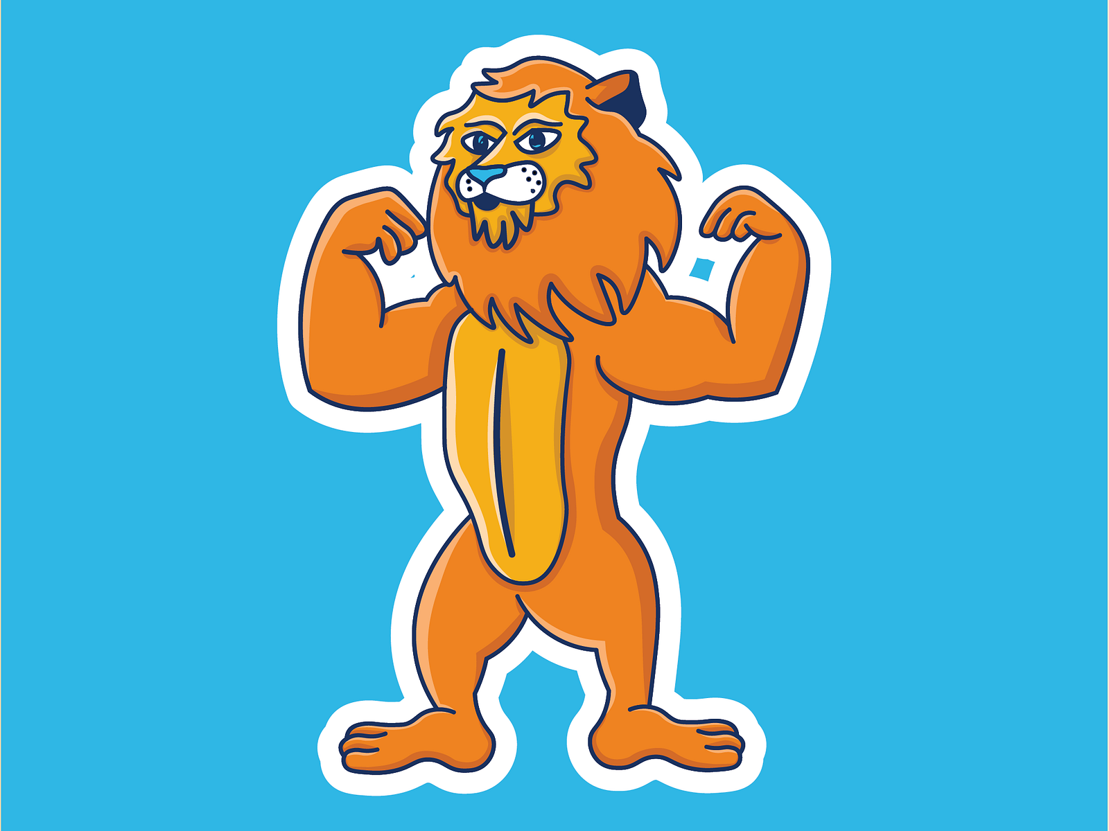 Lion Mascot Design by Carley Farrell on Dribbble