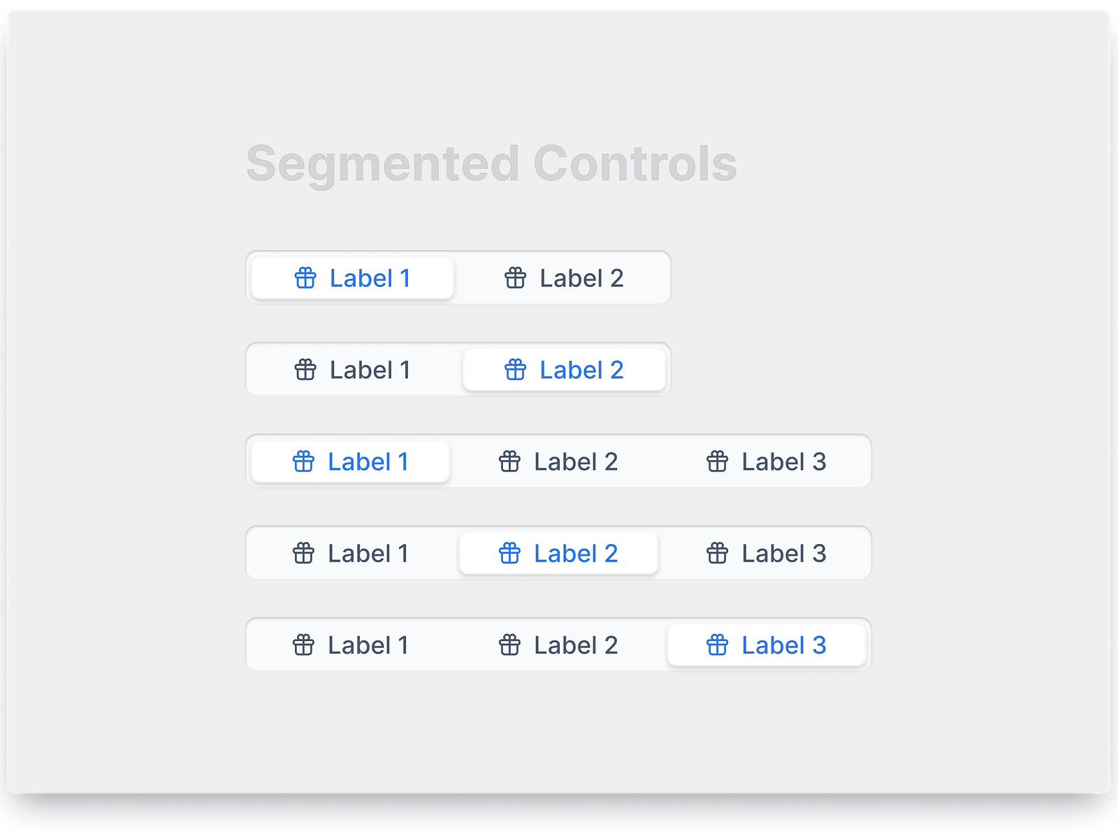 Segmented Controls by Yadwinder Singh on Dribbble