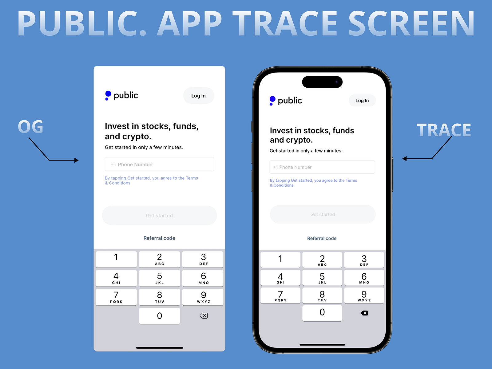 PUBLIC. IOS APP TRACE SCREEN by Bhuvardhena on Dribbble