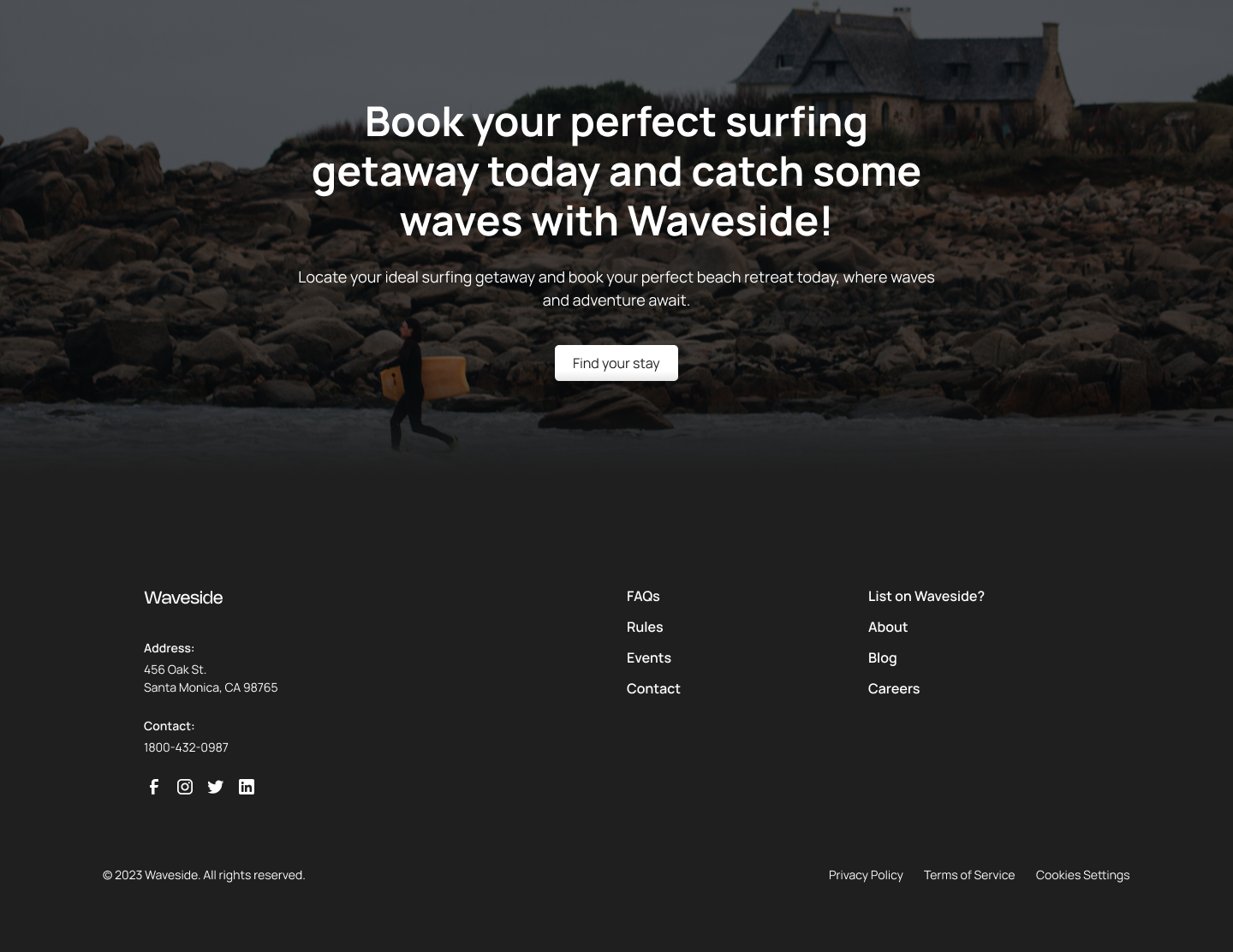 Waveside | Landing Page by Milan Petronjević on Dribbble