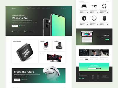 Tech-Gadgets Home Page UI Design by Mahmudul Hasan on Dribbble
