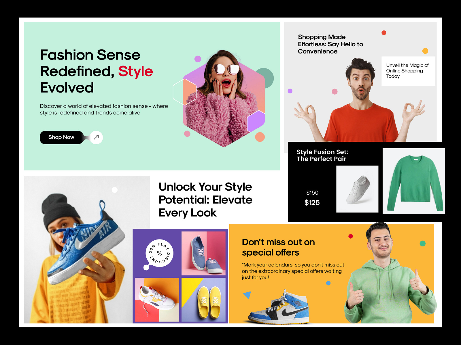 Fashion Landing Page by Muhammad Ali for Upnow Studio on Dribbble