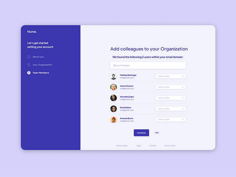 Hume - AI Powered HR Software by Minami Design on Dribbble