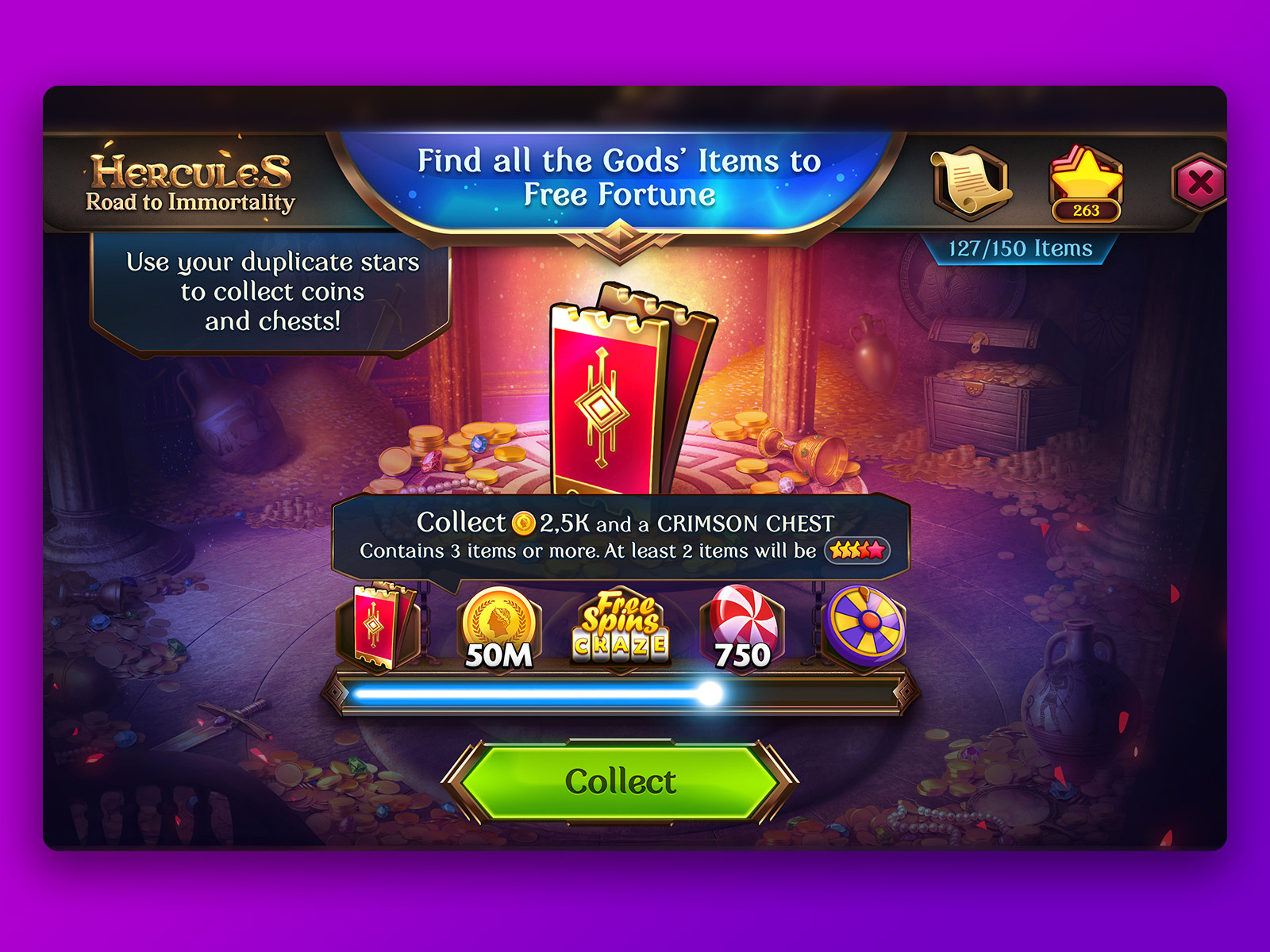 Hercules. Road to Immortality - UI/UX design. Star Converter by Polina ...