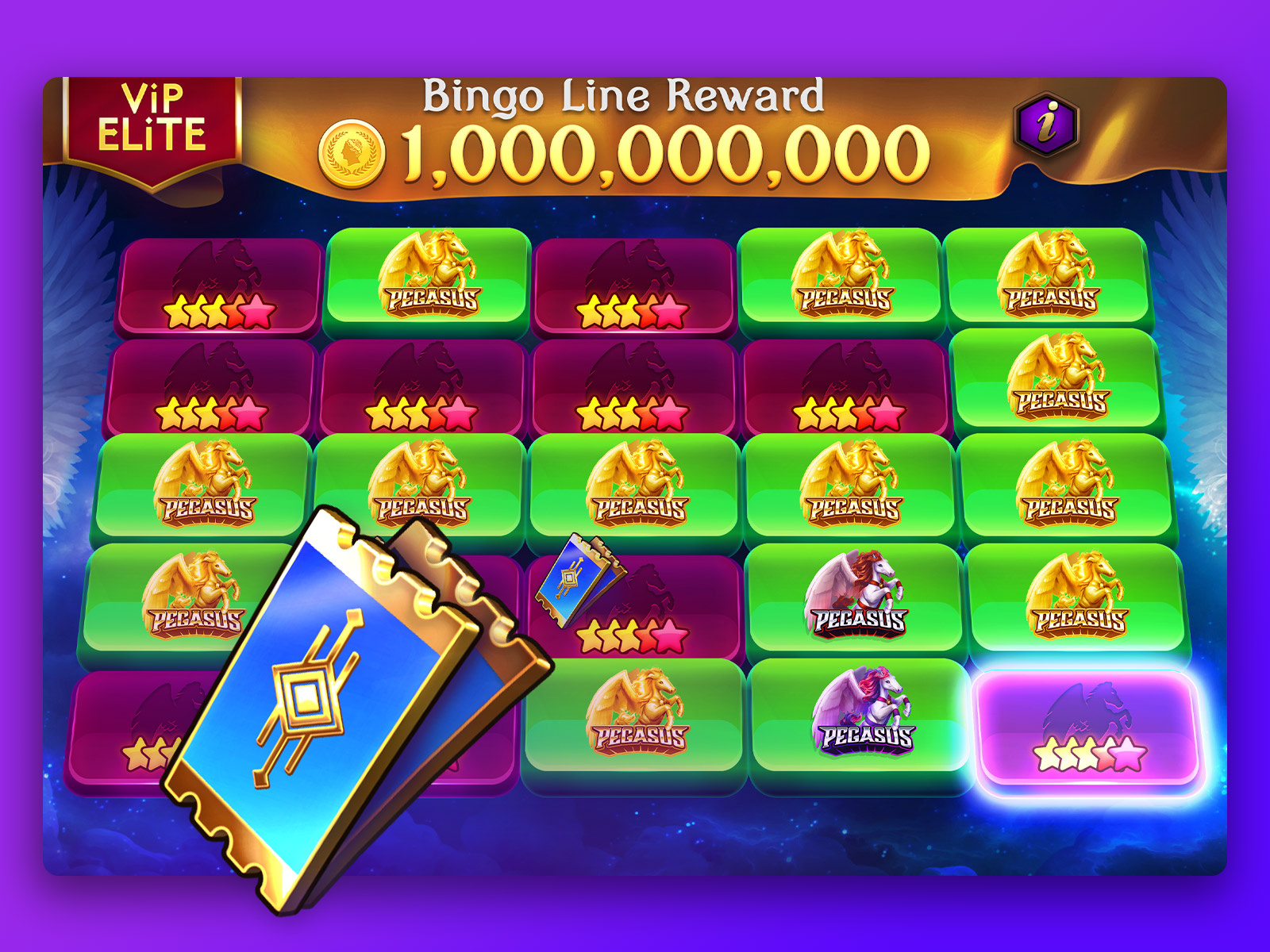 Pegasus Bingo - UI/UX design by Polina Hlushko on Dribbble