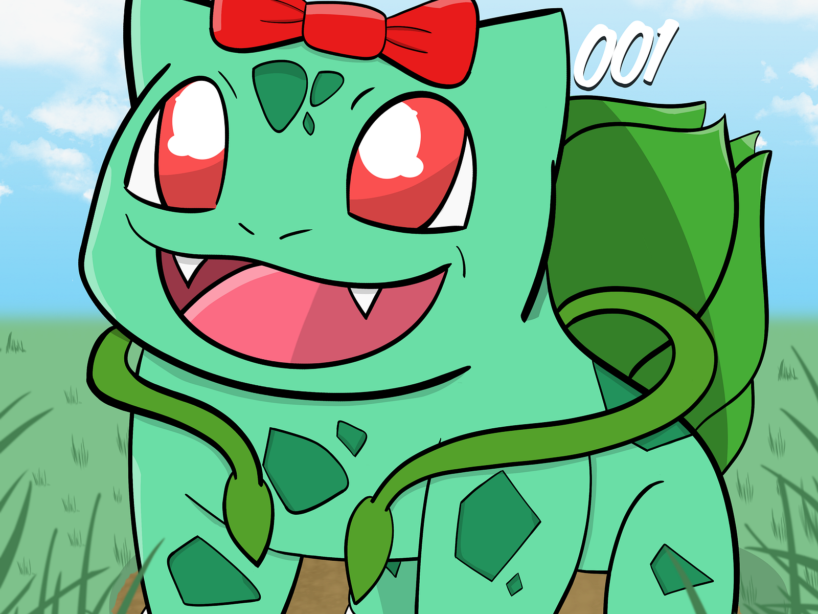 001 - Bulbasaur by Dakota Wells on Dribbble
