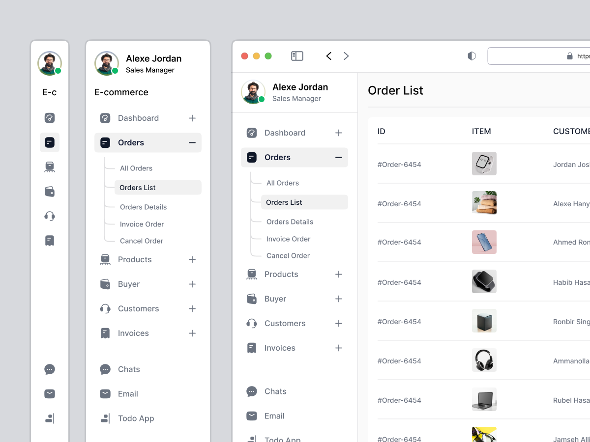 E-commerce Admin Order List Product UI/UX Design by Ahmed Tamjid on Dribbble