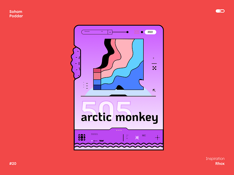 Album Cover 505 Arctic Monkey by Soham Poddar on Dribbble