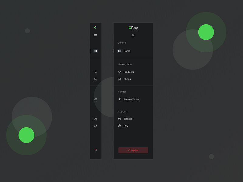 Sidebar UI designs, themes, templates and downloadable graphic elements ...