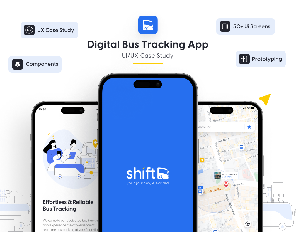 Digital Bus Tracking App | UI/UX Case Study by Mahfuzur Rahman Munna on ...