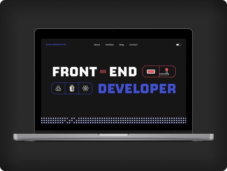 Developer Portfolio Website by Valeriia Hubenko on Dribbble