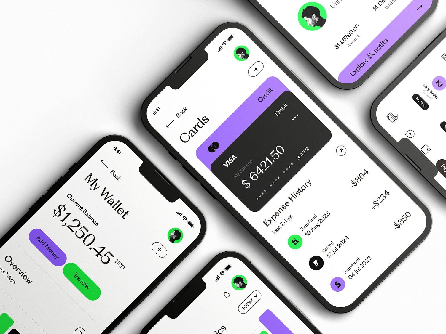 Wallet UI by DStudio® on Dribbble