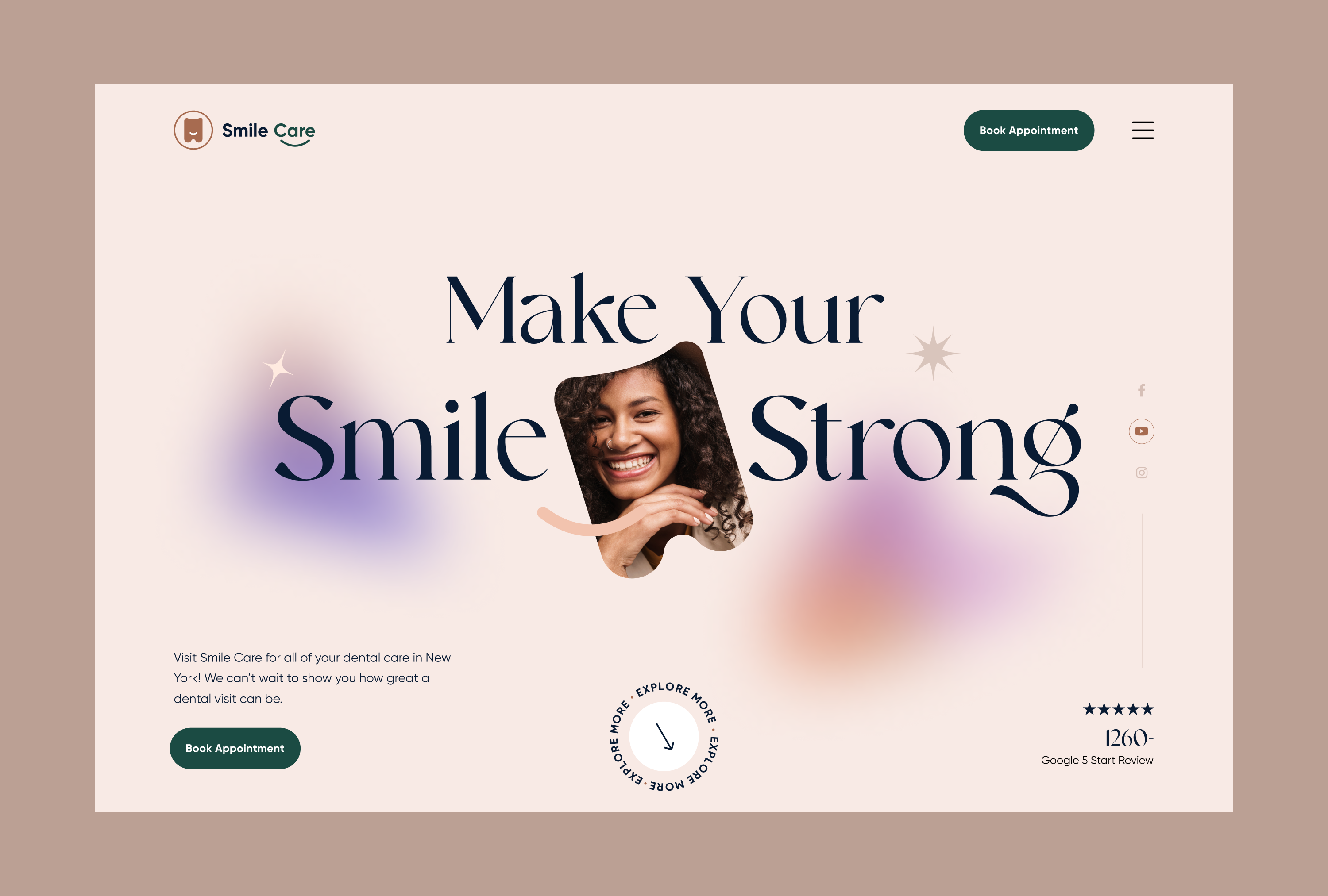 Smile Care Dental Practice Website by Arjun Kumar on Dribbble