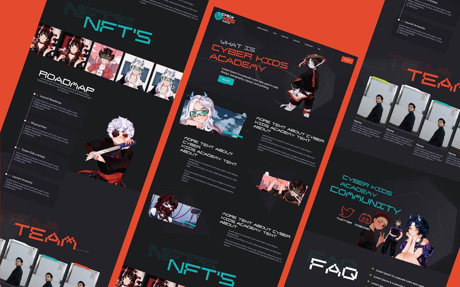 Cyber Kids NFT Website Design by RSA Creative Studio on Dribbble