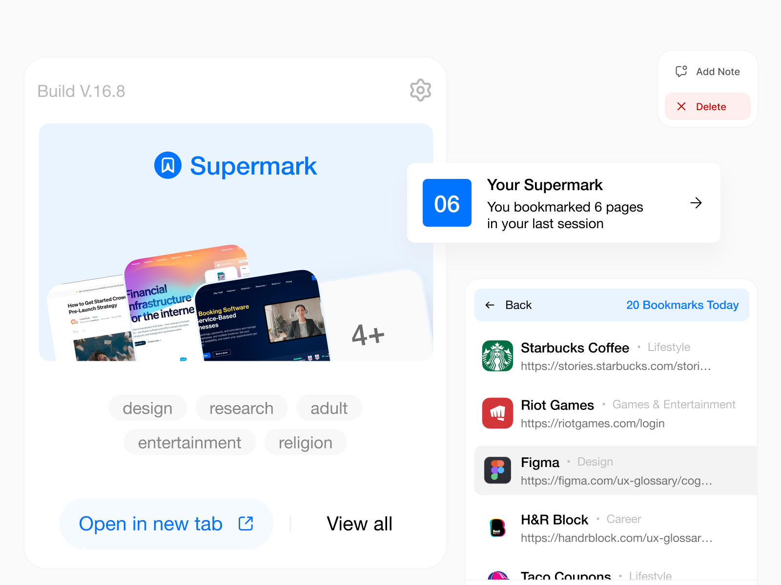 Browse thousands of Browser Bookmarks images for design inspiration ...