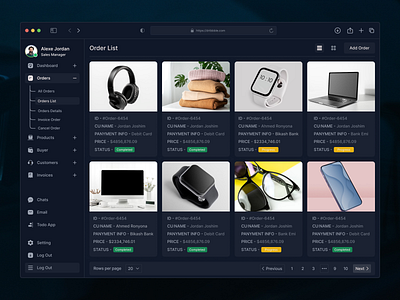 Order List Product UI/UX Design by Ahmed Tamjid on Dribbble