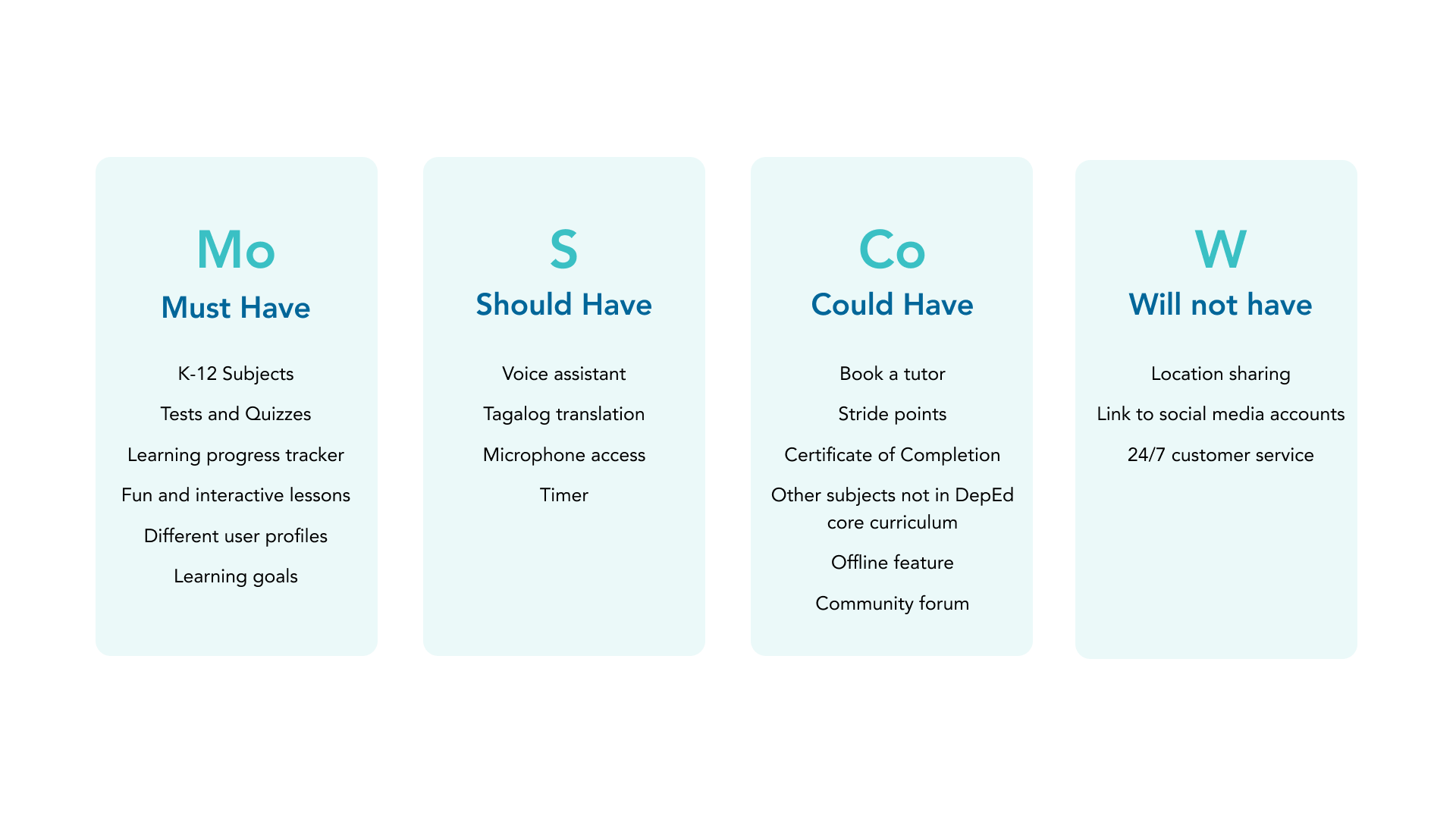 Stride Learn Learning App UI/UX Design Case Study by Monique Florencio ...