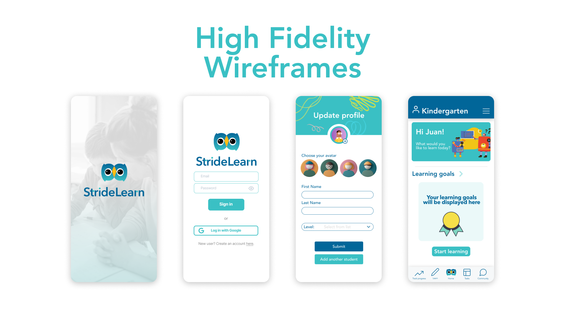 Stride Learn Learning App UI/UX Design Case Study by Monique Florencio ...