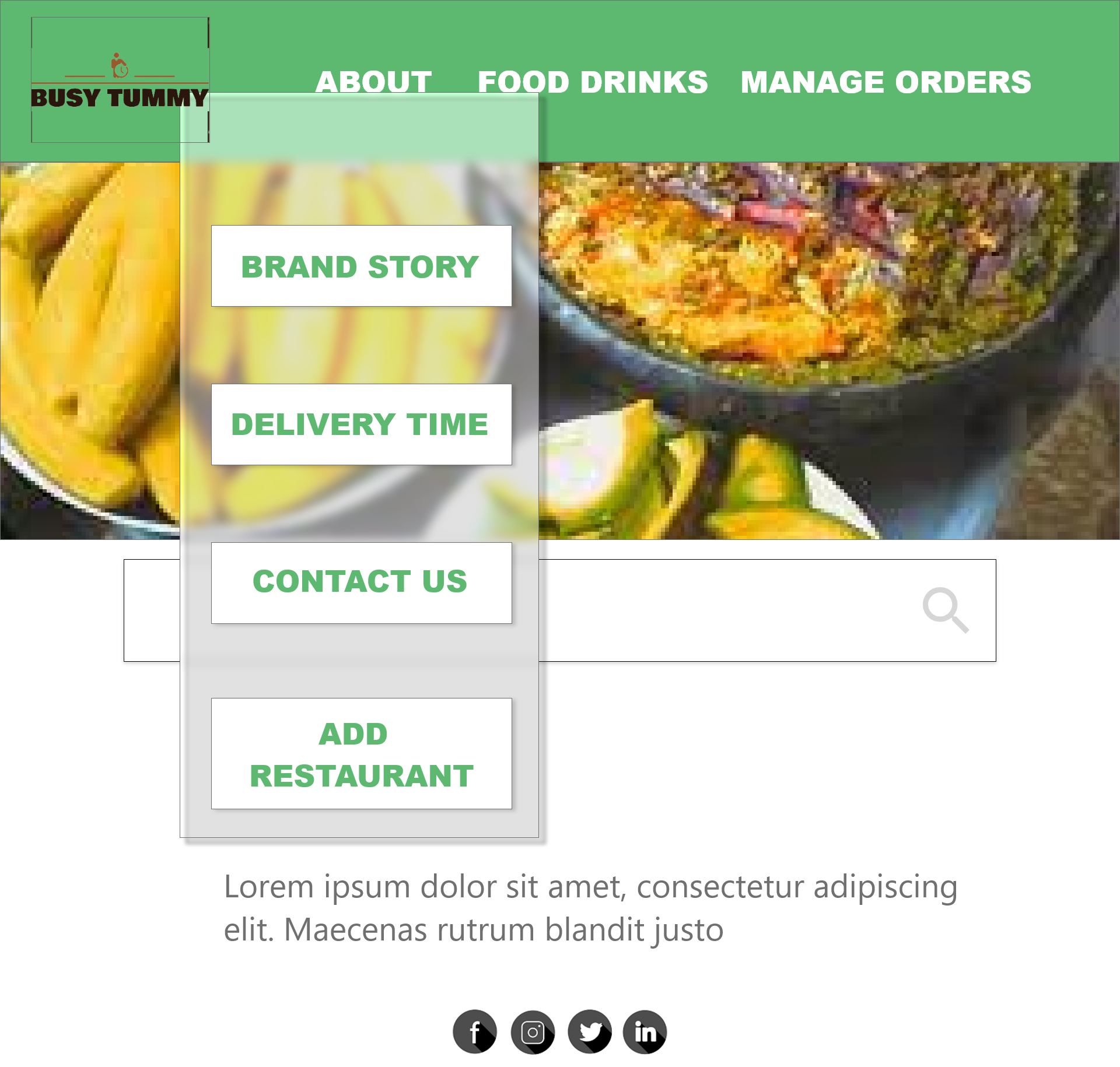 Food menu app web design order page by Terry Akoto on Dribbble
