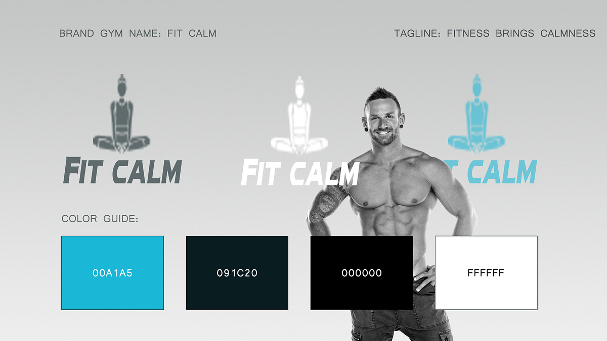 Fit Calm Gym Brand Identity by Zeeshan Iqbal on Dribbble