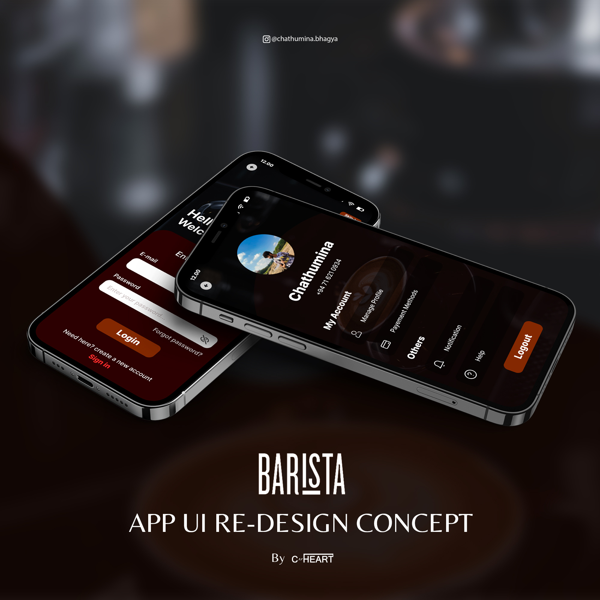 "Barista" | App UI/UX Re-Design | Concept.🙂 by Chathumina Bhagya on ...