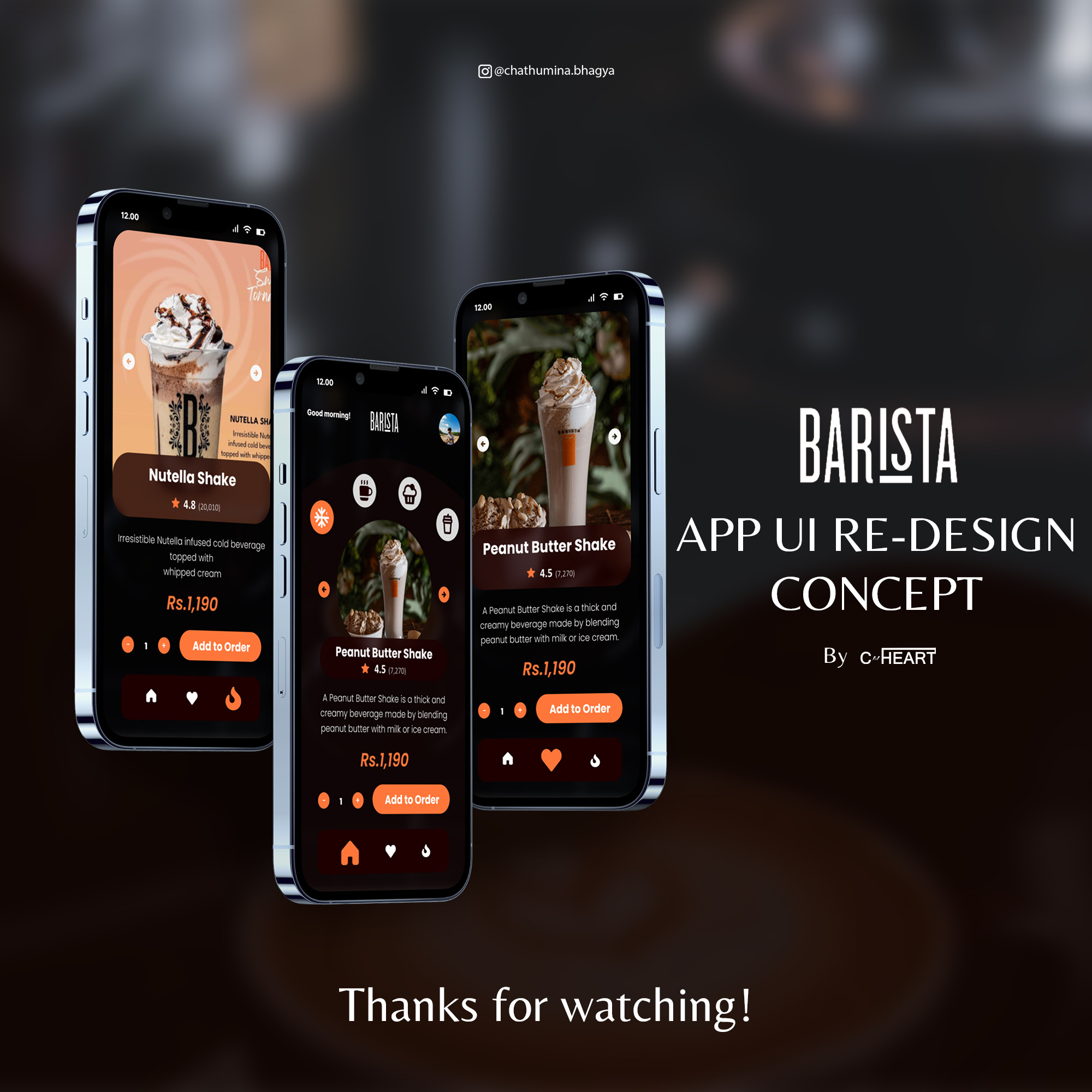 "Barista" | App UI/UX Re-Design | Concept.🙂 by Chathumina Bhagya on ...