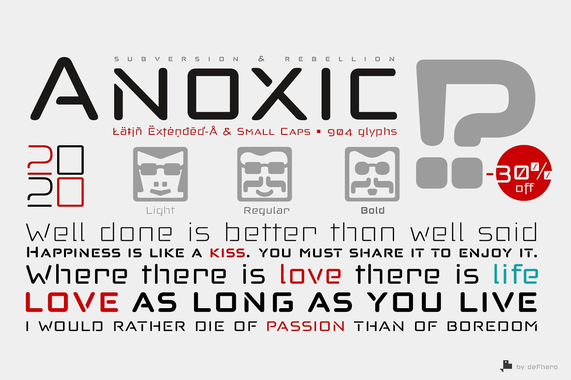 Anoxic fonts by Olivia on Dribbble